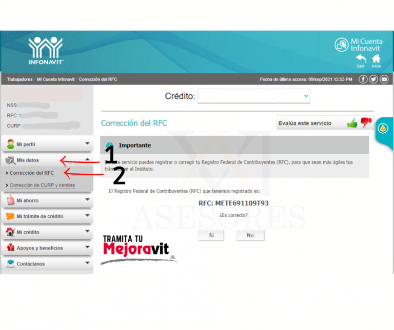 🟢 ¿Cómo Corregir El RFC En Infonavit? • Paso A Paso Para Realizar Tu ...