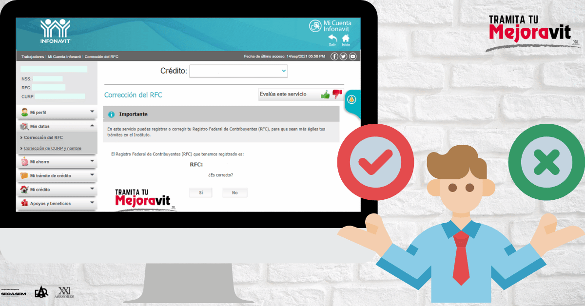 🟢 ¿Cómo Corregir El RFC En Infonavit? • Paso A Paso Para Realizar Tu ...